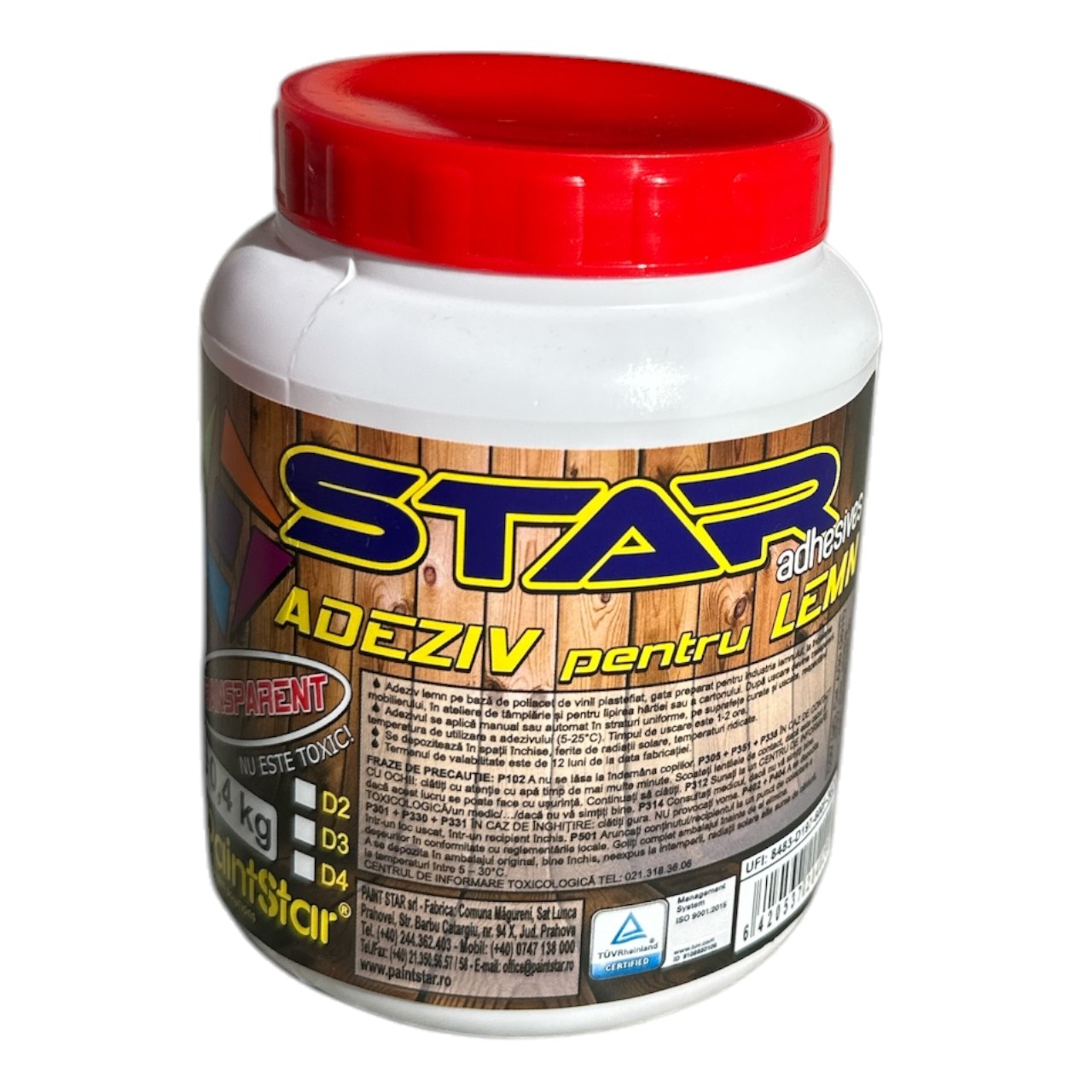 Aracet adeziv transparent pentru lemn Paint Star 400g - MetaloChimice