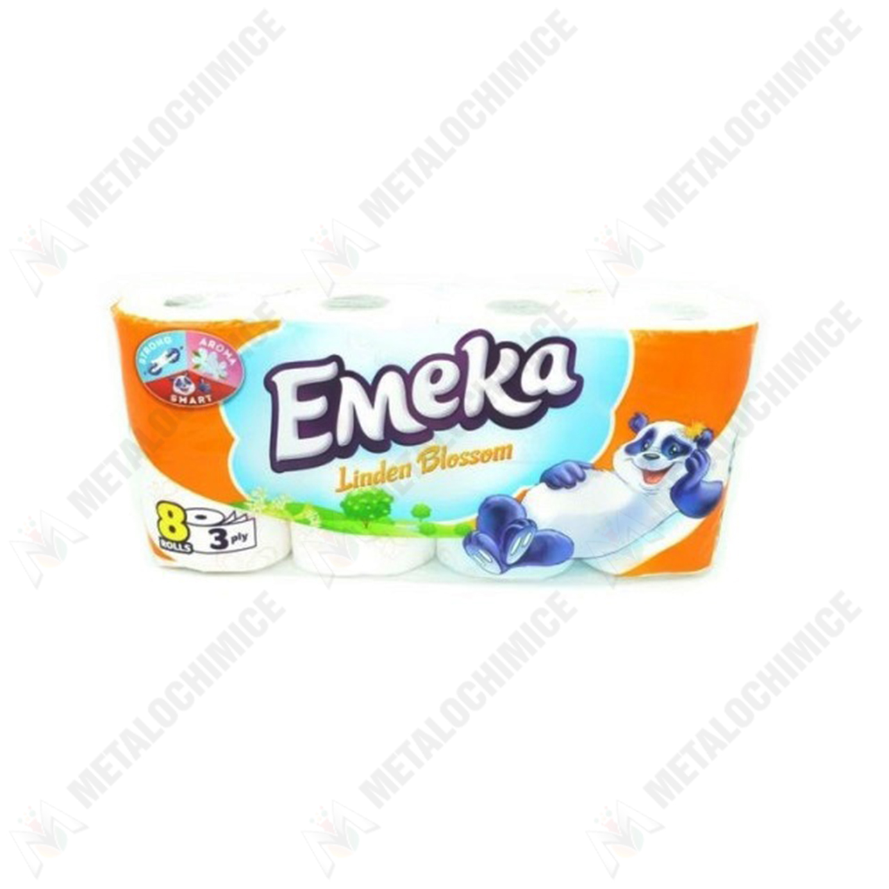 Emeka Hartie igienica 3 straturi 8 role Linden Blossom, alba ...