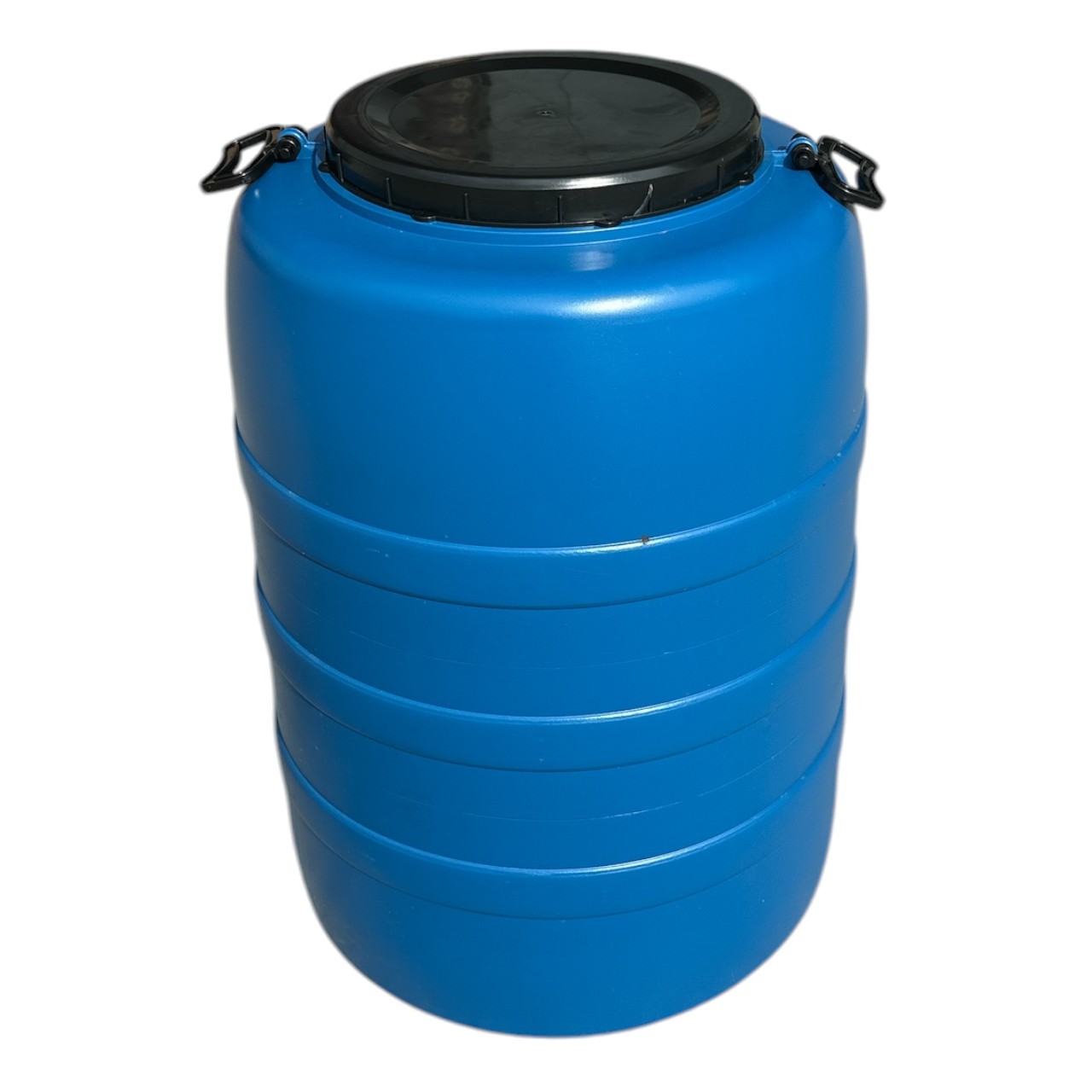 Butoi plastic 120 l (litri) cu manere mobile si capac - MetaloChimice