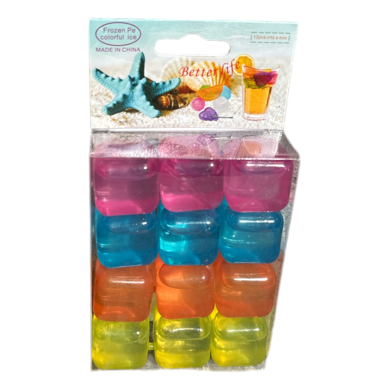 Cuburi gheata reutilizabile din plastic, 12 bucati - MetaloChimice