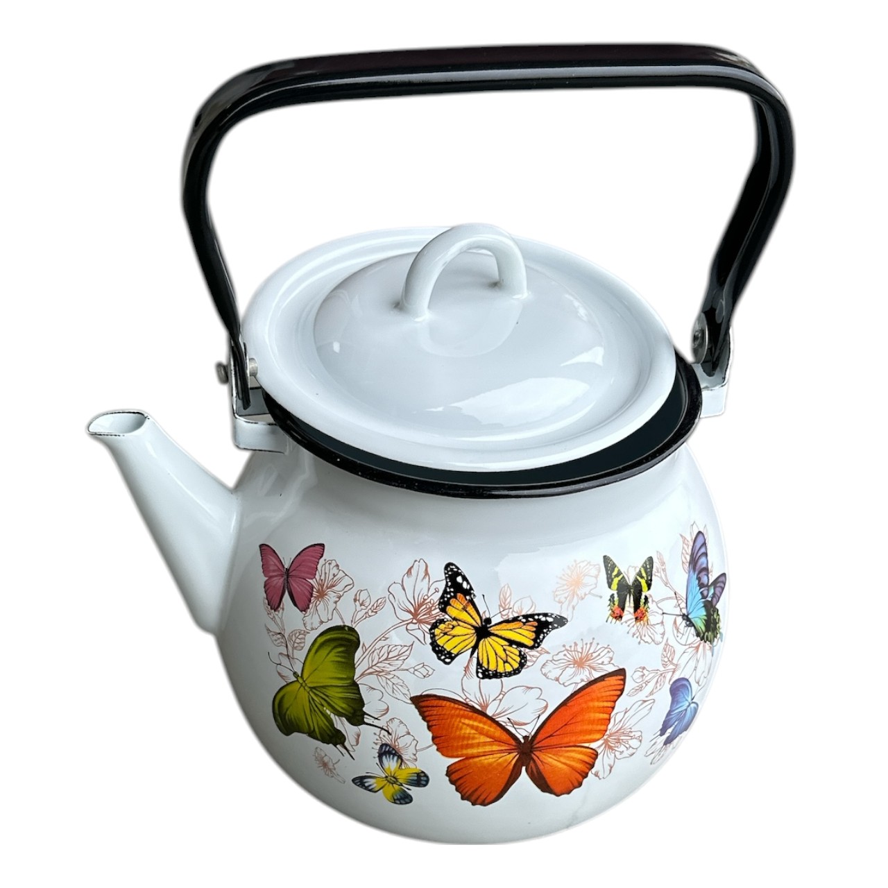 Ceainic emailat 2.5 L cu capac si maner - MetaloChimice