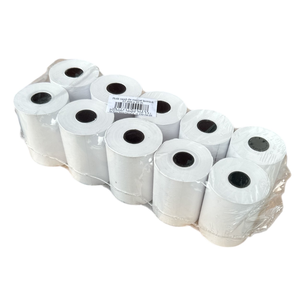Rola termica din hartie 57mm x 25M set 10 buc - MetaloChimice