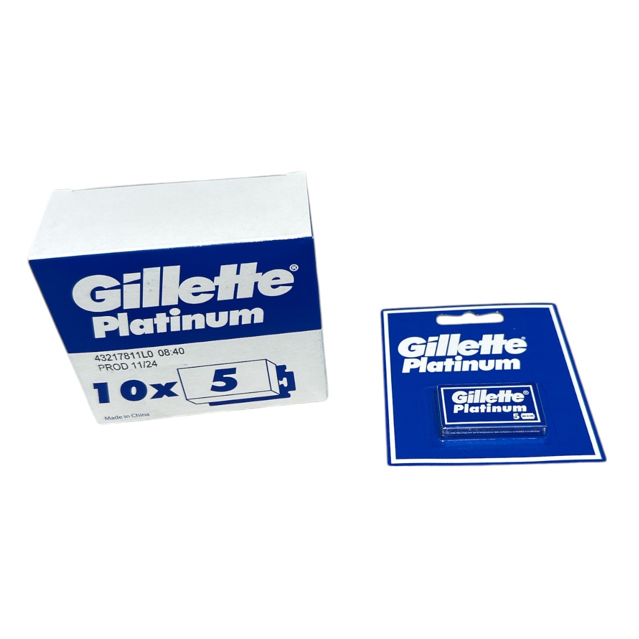 Gillette Platinum Lame de ras (barbierit), 50 bucati - MetaloChimice