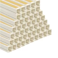 Pachet - 50 x Canal Pat cablu cu banda adeziva PVC 16x16mm, 2M ...