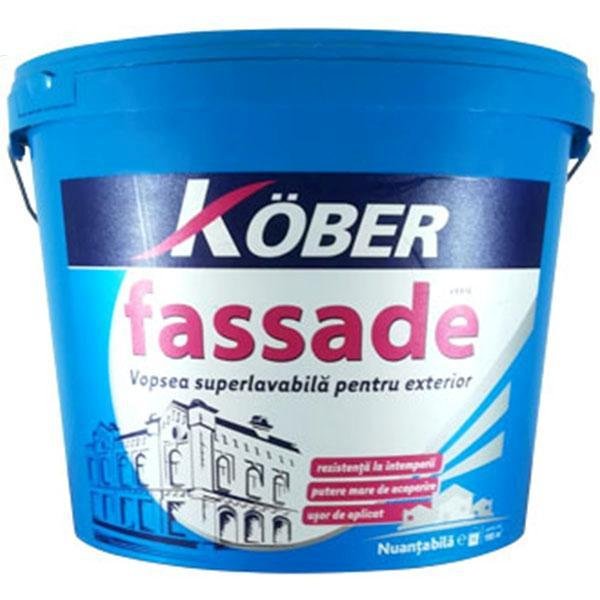 Pachet 2 bucati - Kober Zertifikat 15L, Vopsea super lavabila pentru exterior, Fassade, 2 x 24kg ...