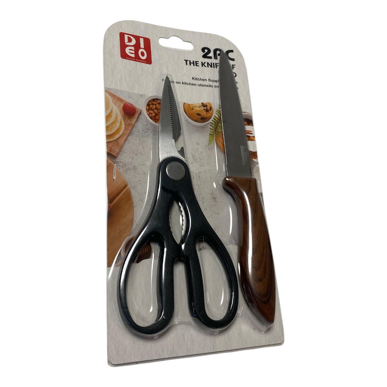 Foarfeca bucatarie si cutit, set 2 bucati - MetaloChimice