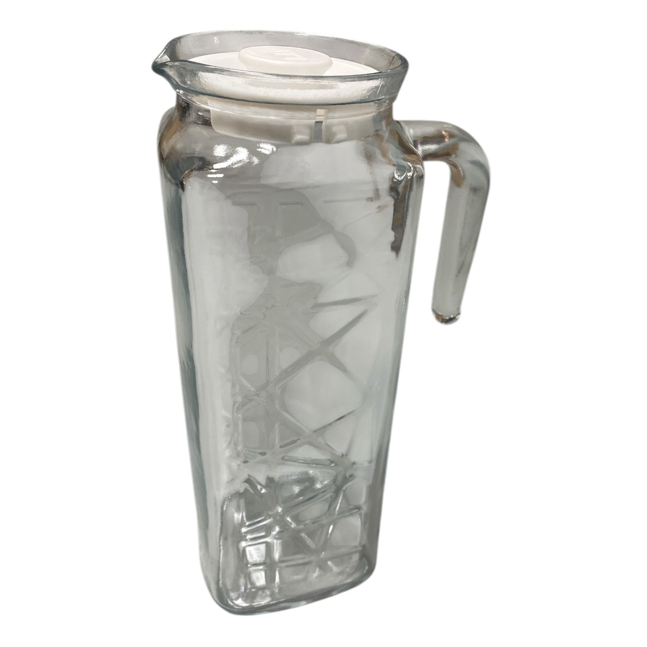 Carafa limonada (cana sticla) cu capac si maner 1.2 litri - MetaloChimice