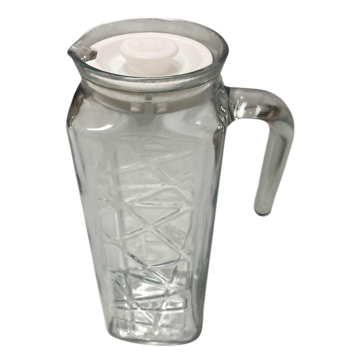 Carafa limonada (cana sticla) cu capac si maner 1.2 litri - MetaloChimice