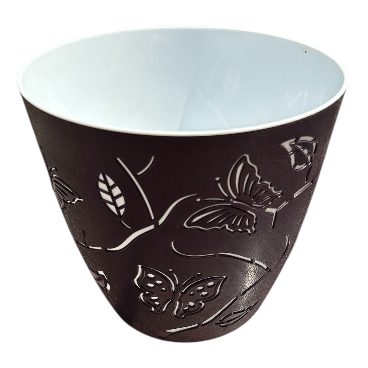 Ghiveci decorativ cu fluturi 3D, 5.3L, Visina Putreda - MetaloChimice