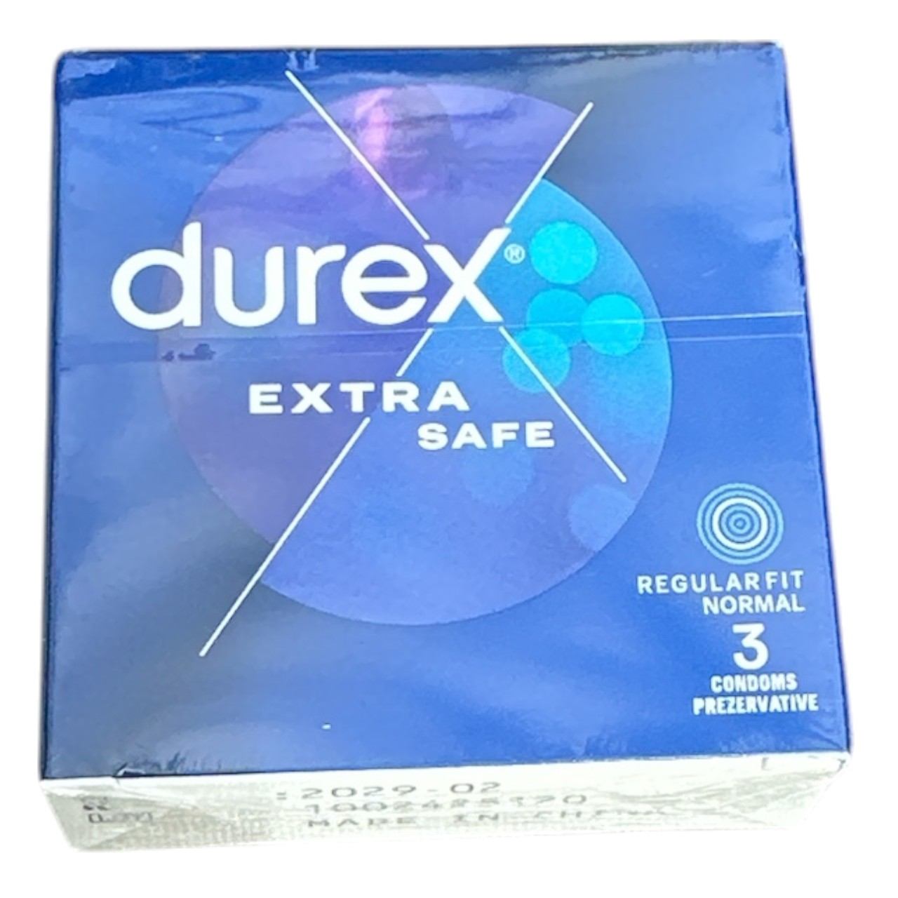 Prezervative (Durex) Regulat Fit, Extra Safe, 3 buc - MetaloChimice