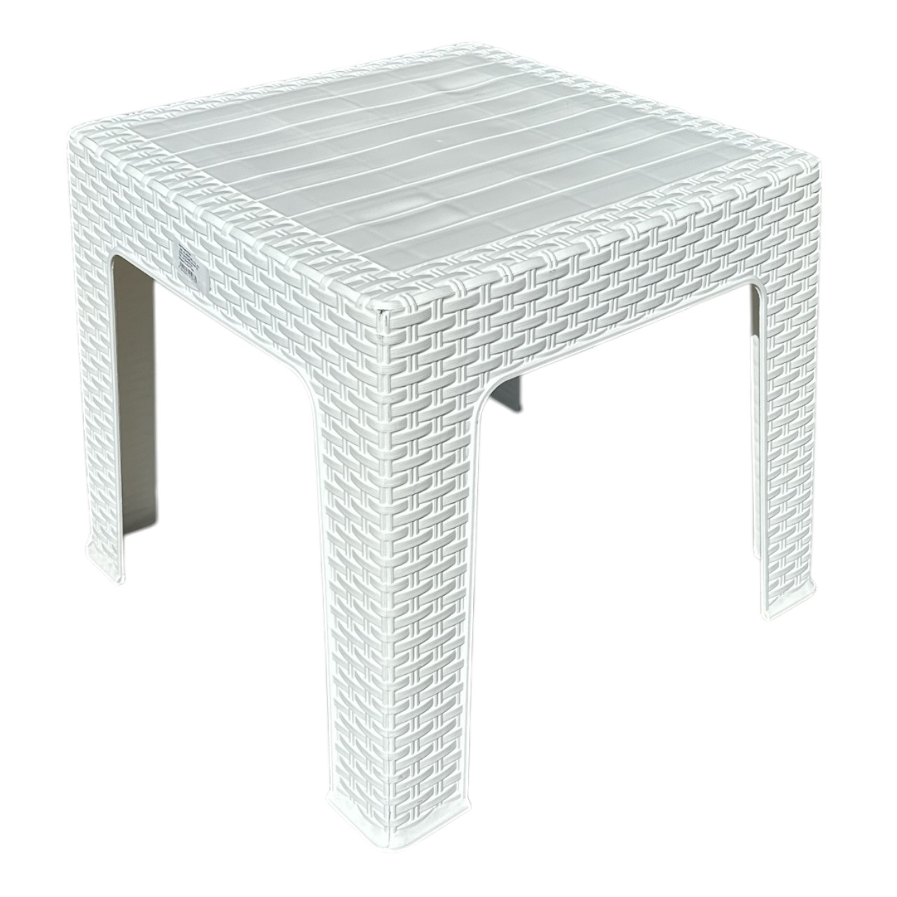 Masa plastic ratan (Alba) Masuta pentru plaja si sezlong - MetaloChimice